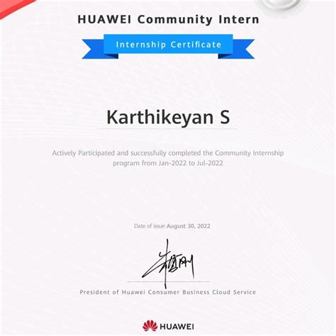 karthikeyan s on linkedin huaweitechnologies developerintern