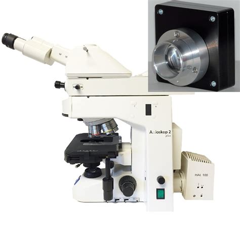 Zeiss Axioskop 2 Microscope Light Low Power Nanodyne Measurement