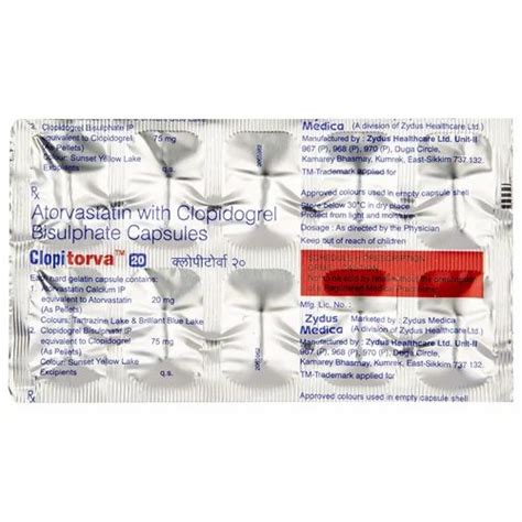Clopitorva 20 Strip Of 10 Capsules At ₹ 314 88 In Jalgaon Id 2856264130497