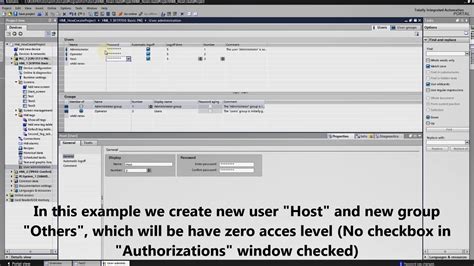 Hmi Programming Tutorial Tia Portal 6 User Administration Users Part 15 Youtube