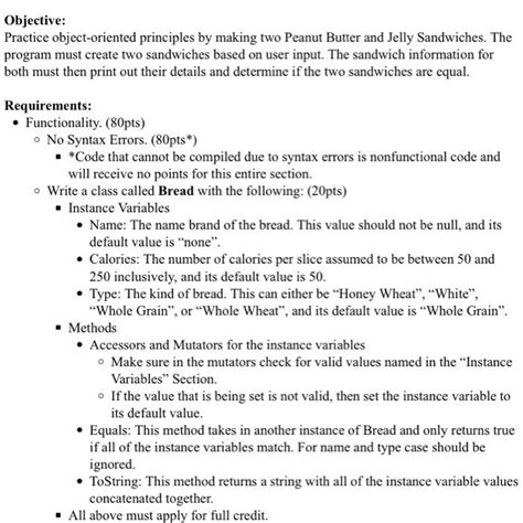 Solved Objective Practice Object Oriented Principles By Chegg