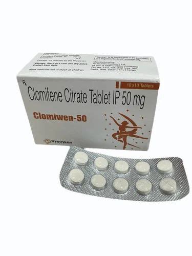 Clomifene Citrate 50mg Tablets Packaging Type Box Dose As Directed