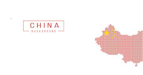 하프 톤 도트 패턴 플래그 개념으로 만든 중국 국가지도 Backgraund 흰색 배경에서 격리된 벡터 그림 0명에 대한 스톡 벡터 아트 및 기타 이미지 Istock