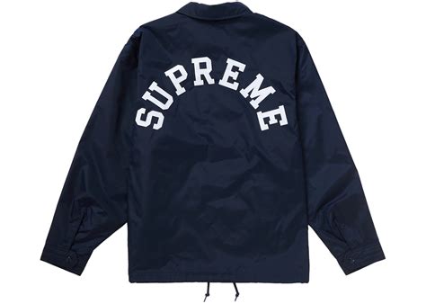 Supreme Champion Coaches Jacket Navy Mens Ss24 Us
