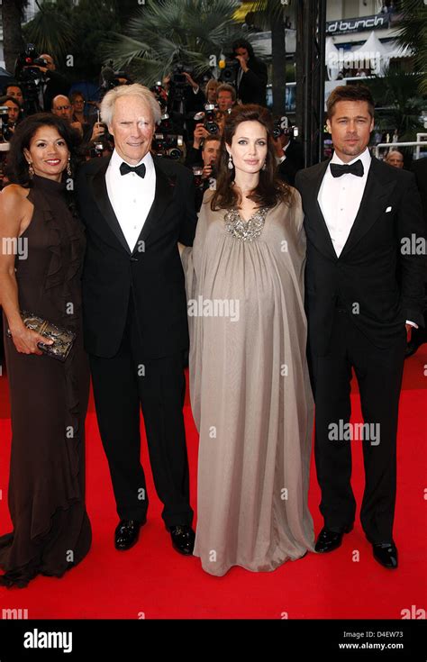 L R Dina Ruiz Husband Director Clint Eastwood Angelina Jolie And