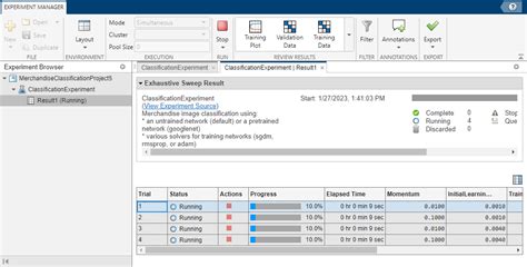 Use Experiment Manager In The Cloud With Matlab Deep Learning Container Matlab And Simulink