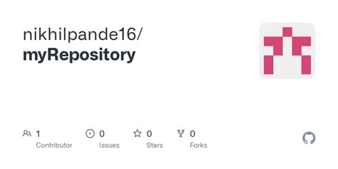 GitHub Nikhilpande MyRepository