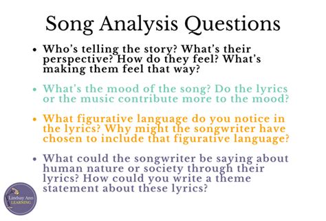 Analyzing A Song So Simple Every Babe Can Do It Lindsay Ann Worksheets Library