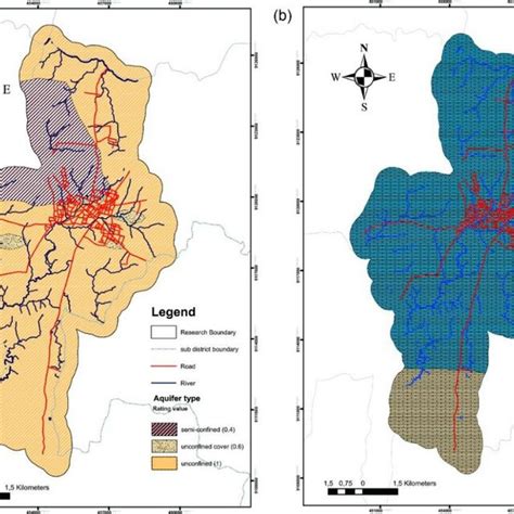 A God Score Of Depth To Groundwater Parameter And B Groundwater Download Scientific Diagram