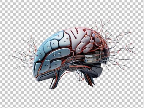Premium Psd Psd Of A Neural Circuit And Electronic Cyber Brain