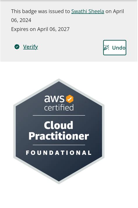 swathi s on linkedin glad to share that i successfully completed aws