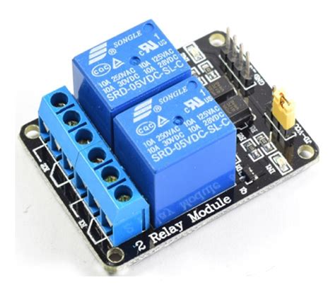 Modulo De 2 Relevadores Relay 5v 10a Robotica Mecatronica MercadoLibre