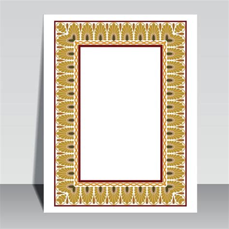 Islamic Book Cover Design Arabic Frame Border 15448303 Vector Art At