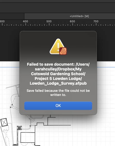 Save Failed Because The File Could Not Be Written To Affinity On