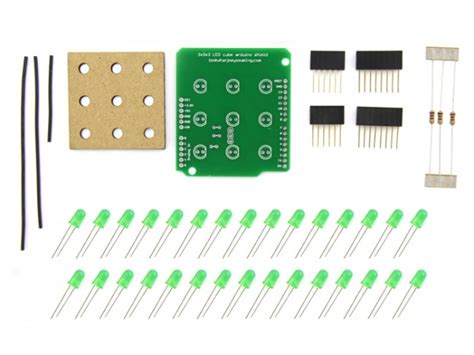 3x3x3 Led Cube Arduino Shield Seeed Studio Australia