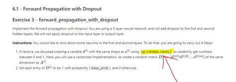 Assistance Needed With Regularization Programming Assignment For Dropout Part Improving Deep