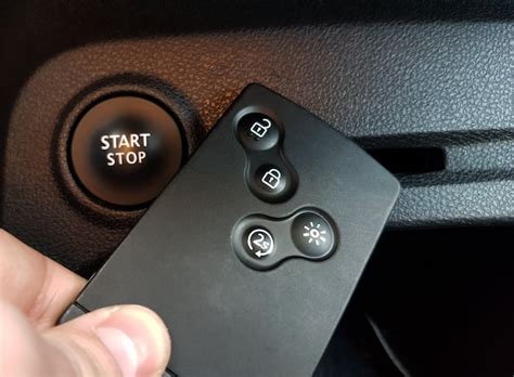 Premium Photo Startstop Button And Car Key Card With Handsfree Function