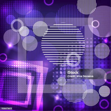 원과 줄무늬 사각형 밝은 추상적 인 질감 벡터 일러스트 레이 션의 인쇄 및 웹에 대 한 표면 디자인 0명에 대한 스톡 벡터 아트 및 기타 이미지 Istock