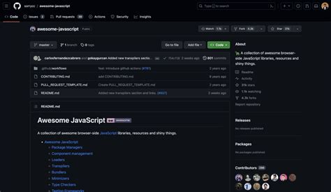 Github Repositories To Achieve Javascript Mastery DEV Community