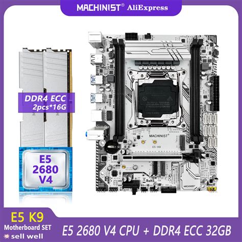Machinist X99 Motherboard Set Kit Xeon E5 2680 V4 Cpu Processador Com