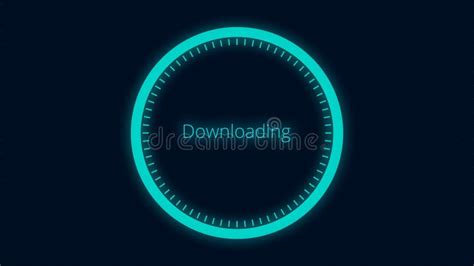 Infographics Circular Graph Animation Counting Loading Animation Stock Illustration