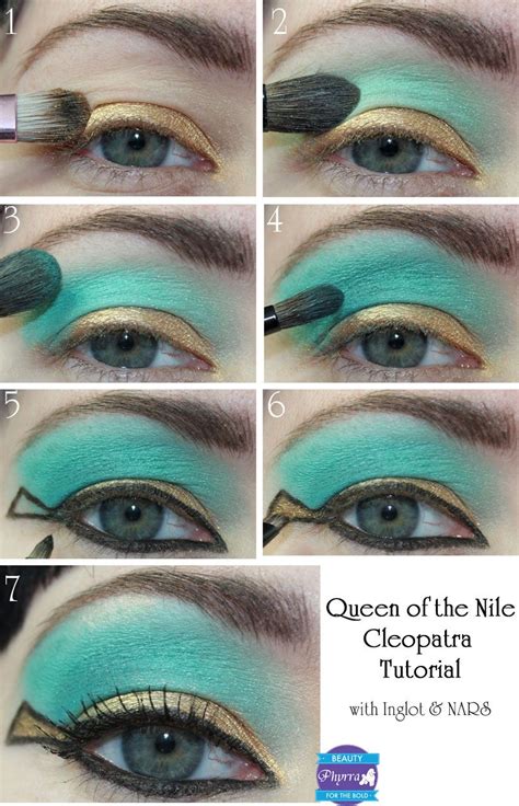 Queen Of The Nile Cleopatra Tutorial Great For Hooded Eyes Cleopatra Makeup Blue Eye Makeup