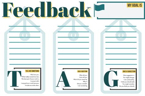 Tag Feedback Form Teaching Resources