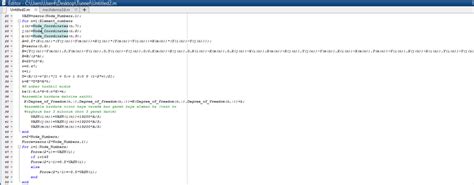 matlab scribe file for determination of stiffness matrix download