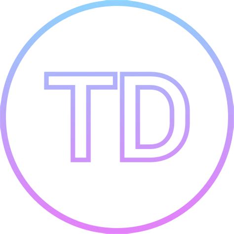 td generic gradient outline icon