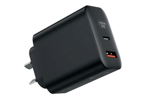 W Dual Usb A Usb C Laptop Charger Black Australian Rcm Certified