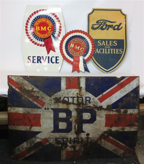 bonhams cars a bmc service printed sign 4