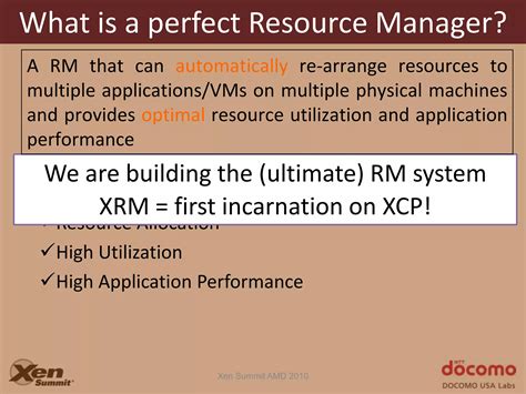 Xrm An Event Based Resource Management Framework For Xcp Ppt