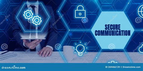 Conceptual Caption Secure Communication Conceptual Photo Preventing Unauthorized Interceptors