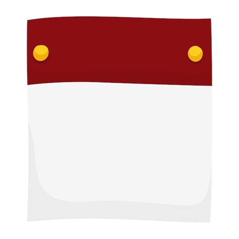 Premium Vector Isolated Loose Leaf Calendar Template With Traditional Red And White Colors And