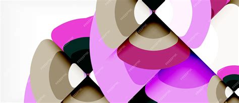 Premium Vector Circles And Triangles Design Abstract Background