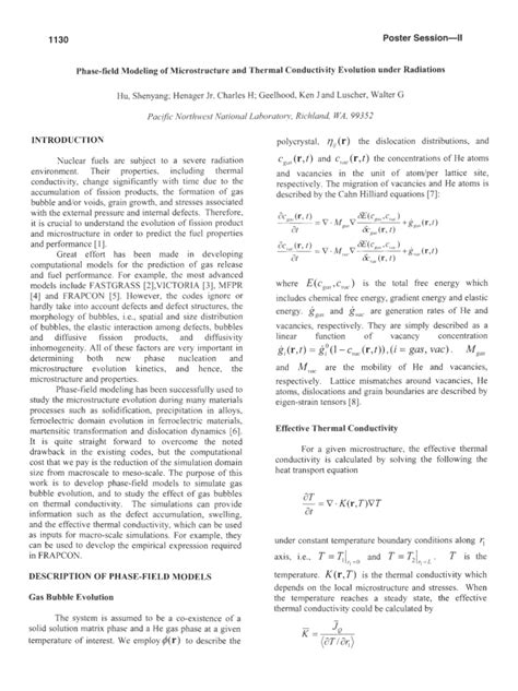 pdf phase field modeling of microstructure and thermal conductivity