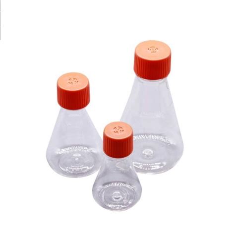 Breathable Membrane Cap 125ml 250ml 500ml Cear Triangular Cell Culture