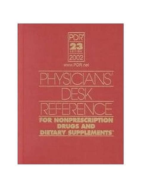 Pre Owned Physicians Desk Reference 2002 For Nonprescription Drugs And
