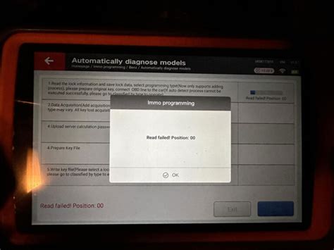 Vvdi Key Tool Plus W212 Read Failed Position 00