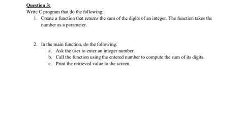 solved question 3 write c program that do the following 1