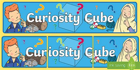 👉 Curiosity Cube Display Banner Teacher Made Twinkl