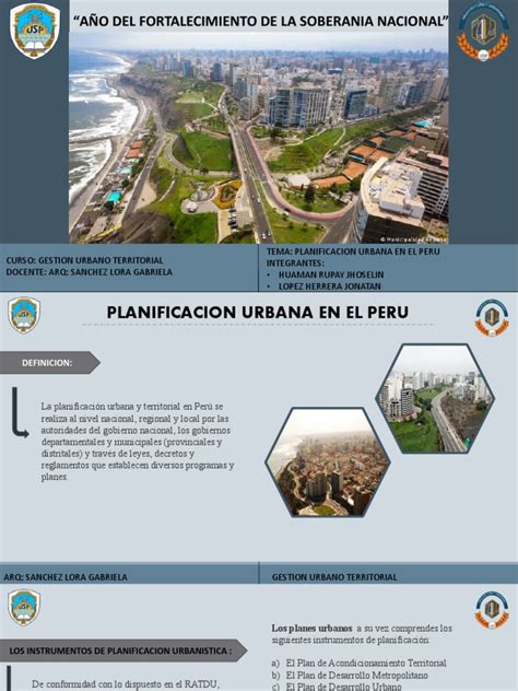 Planificacion Urbana En El Peru Pdf Planificación Urbana Zonificación