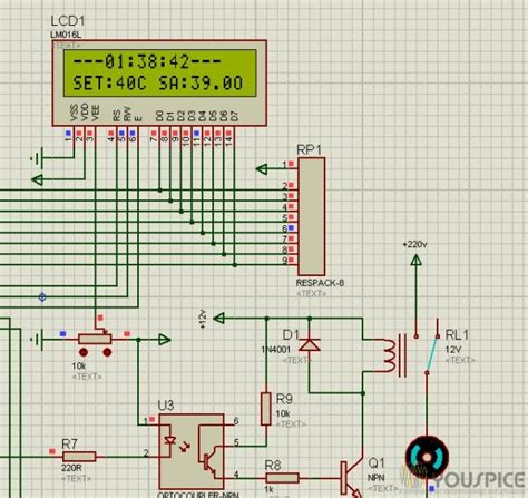 Temperature Control System With At89c51 Youspice