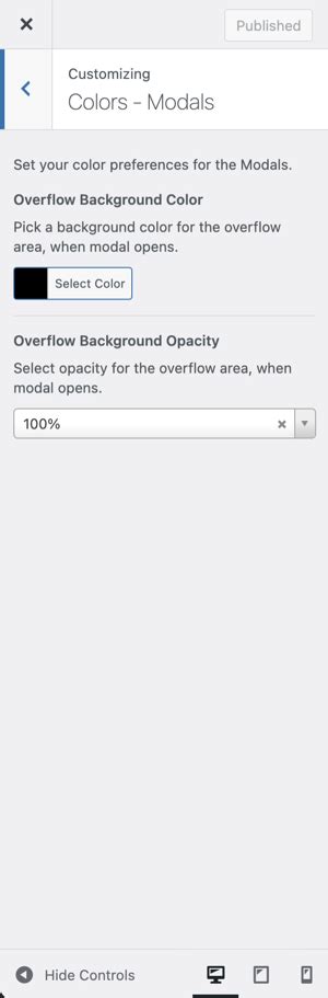 Color Options For Modals Weshop Tutorial