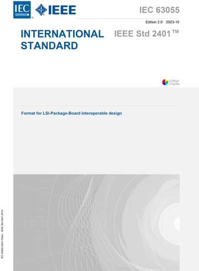 IEC 63055 Ed 2 0 En 2023 Format For LSI Package Board Interoperable Design