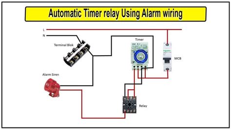 Automatic Timer Relay Using Alarm Wiring Diagram