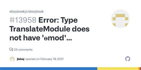Error Type TranslateModule does not have ɵmod property Issue storybookjs