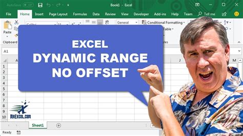 Excel Dynamic Range Without Offset Episode 1632 Youtube
