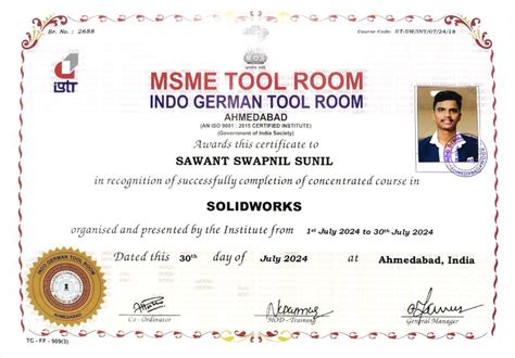 Swapnil Sawant On Linkedin Solidworks Cad Engineering Skilldevelopment Igtrachievements