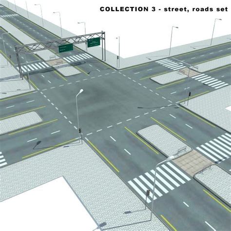 3d models 3d roads big highway 582311